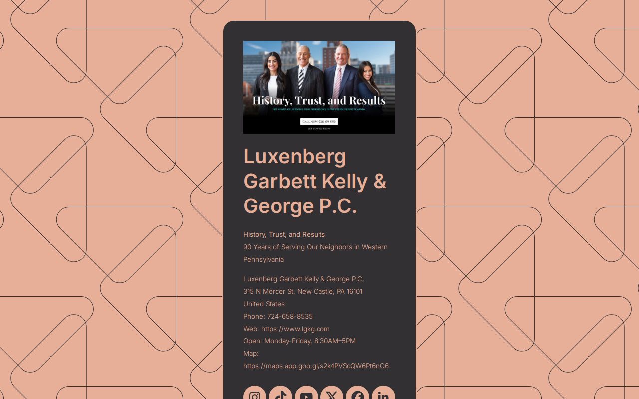 Luxenberg Garbett Kelly & George PC